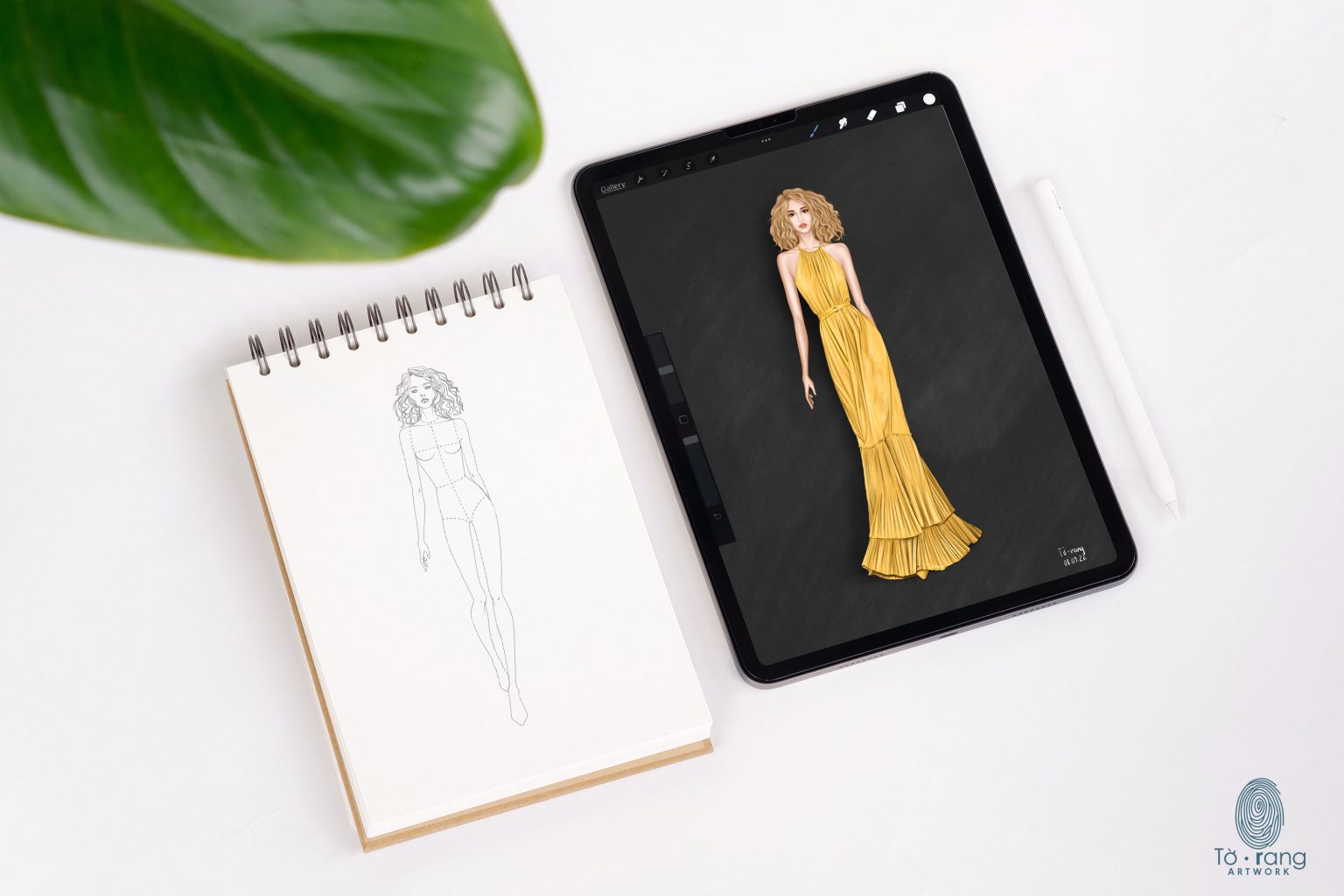 Female Fashion Figure Templates, Catwalk Model, 4 Different Colored ...